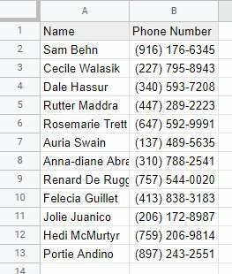 Google Sheets Phone Number Format: How to Easily Format Phone Numbers ...
